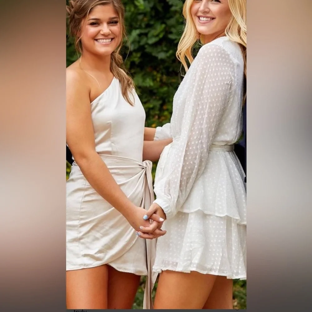 REVOLVE | Dresses | Champagne Cocktail One Shoulder Dress | Poshmark